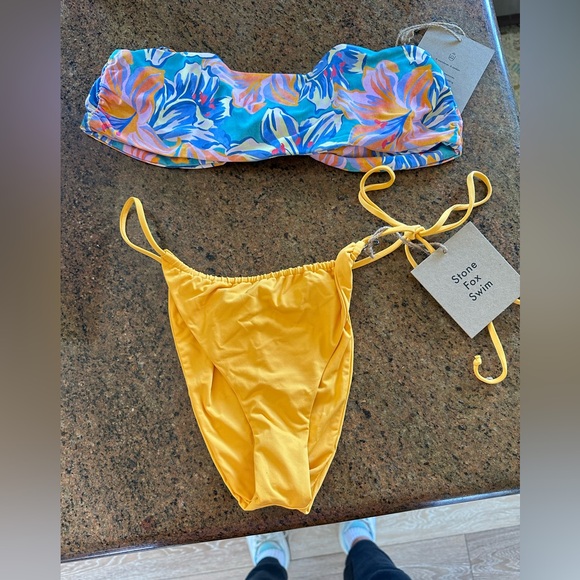Stone Fox Swim | Swim | Nwt Stone Fox Swim Lele Bandeau Bikini Swim Top ...